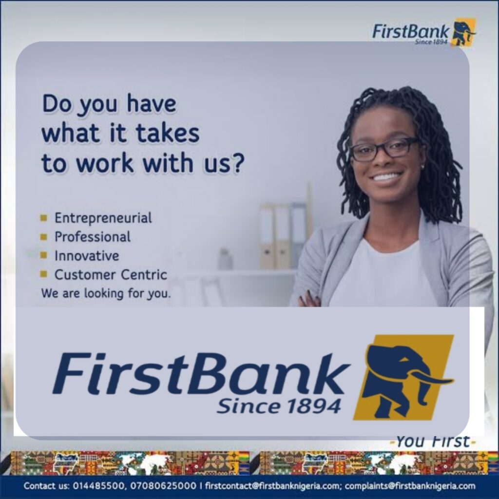 Apply for First Bank Nigeria Sales Academy Program 2024 - De Round Table