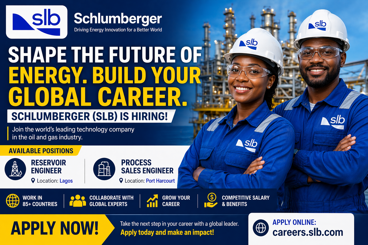 Schlumberger (SLB) Recruitment 2026 – High-Paying Oil & Gas Jobs - De ...